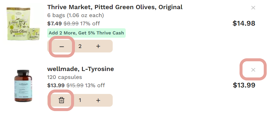 Why were items automatically added to my cart? – Thrive Market