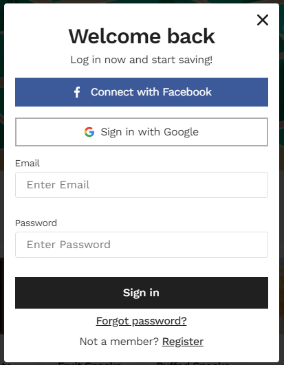 I forgot my password – Thrive Market